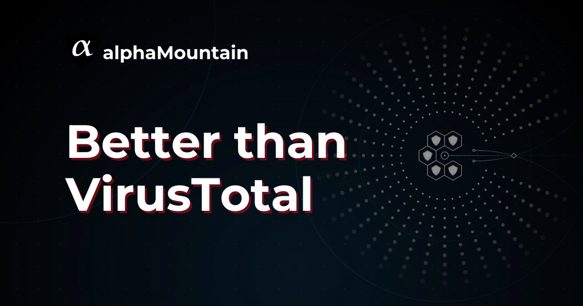 VirusTotal Alternative for URL Threat Detection & Classification | alphaMountain API and Data Feeds